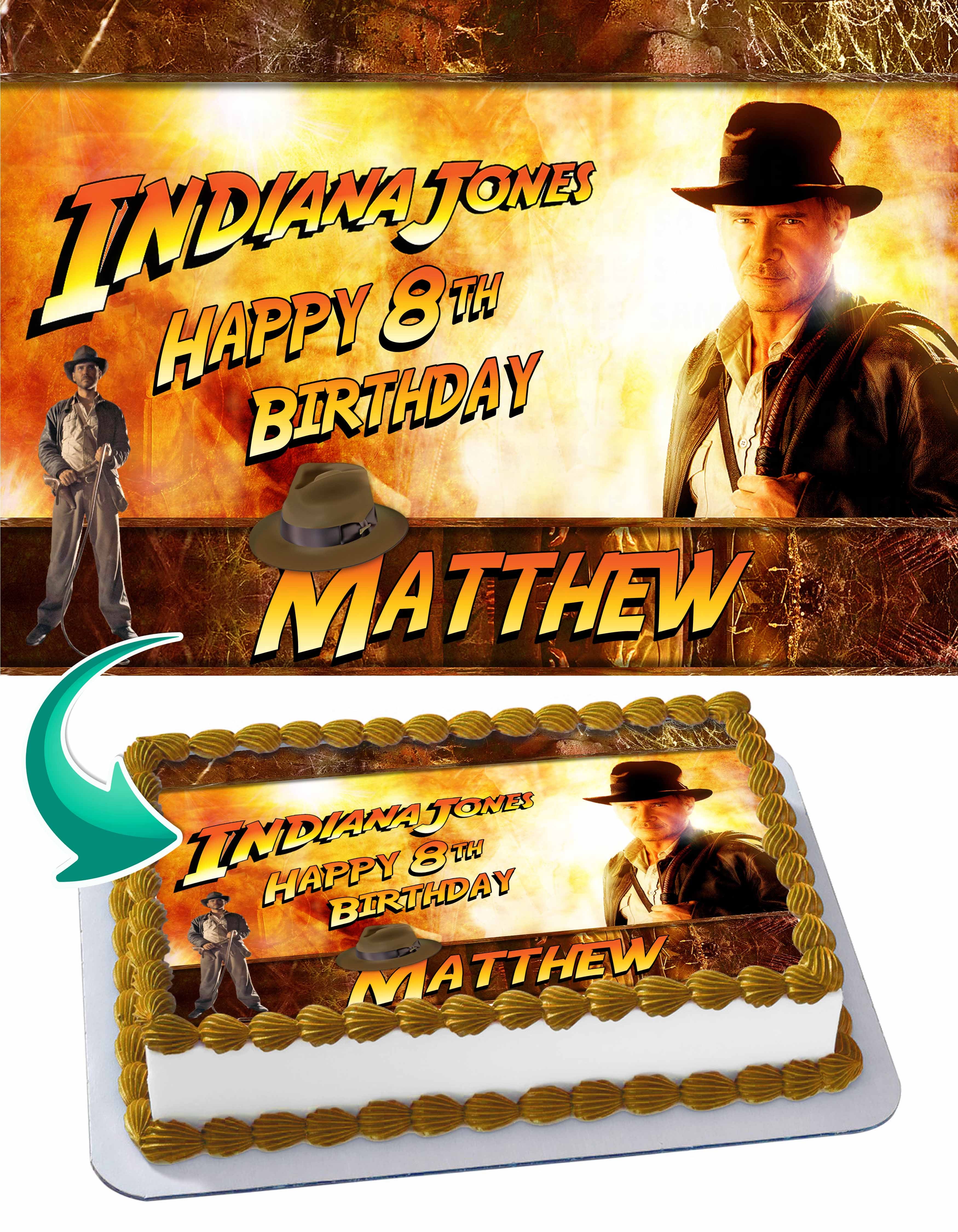 Indiana Jones Edible Cake Toppers – Edible Cake Topper Corp
