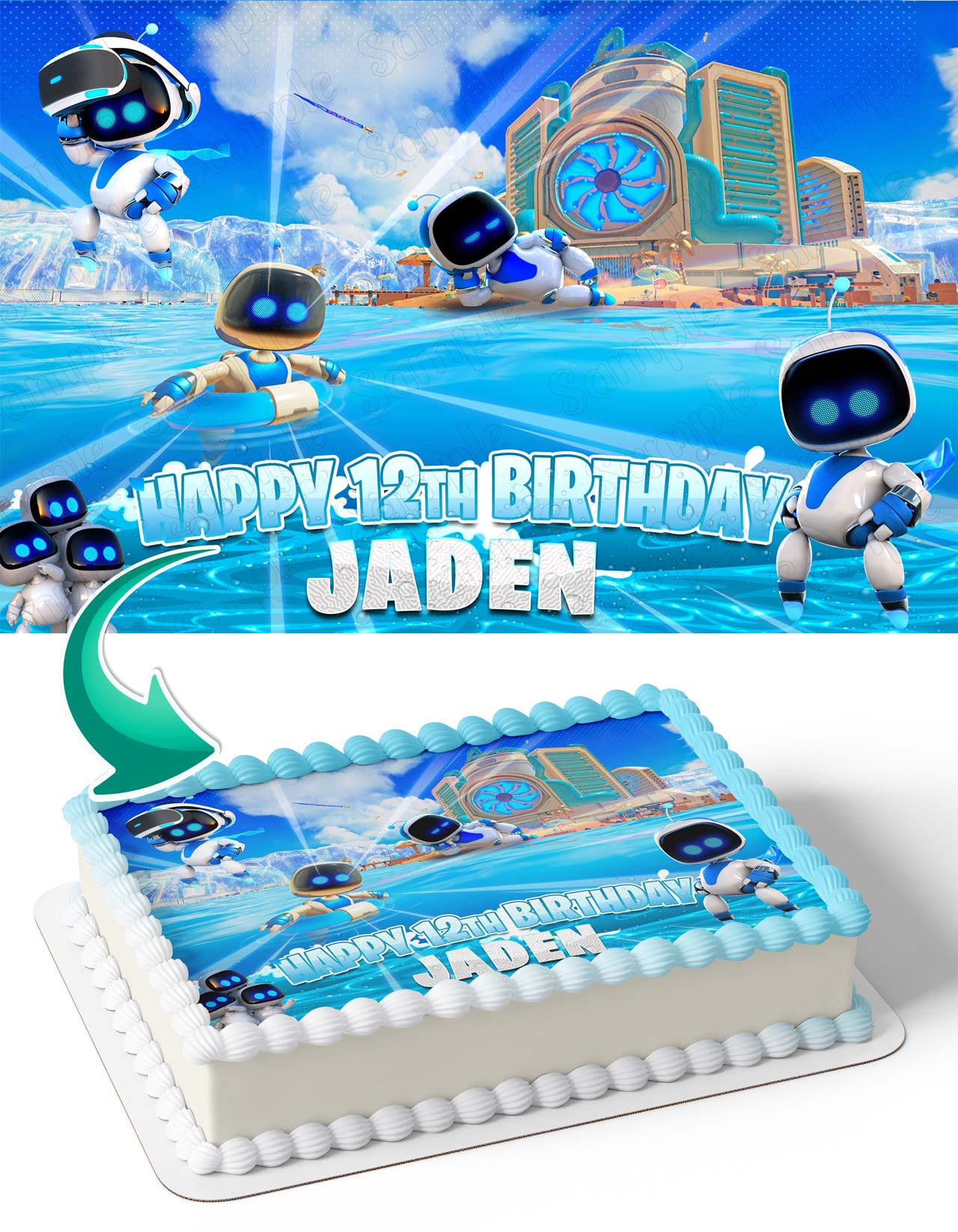 Astros Playroom PS5 Edible Cake Toppers – Ediblecaketopper