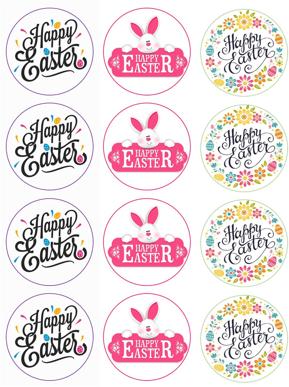 Easter Bunny Edible Cupcake Toppers – Ediblecaketopper