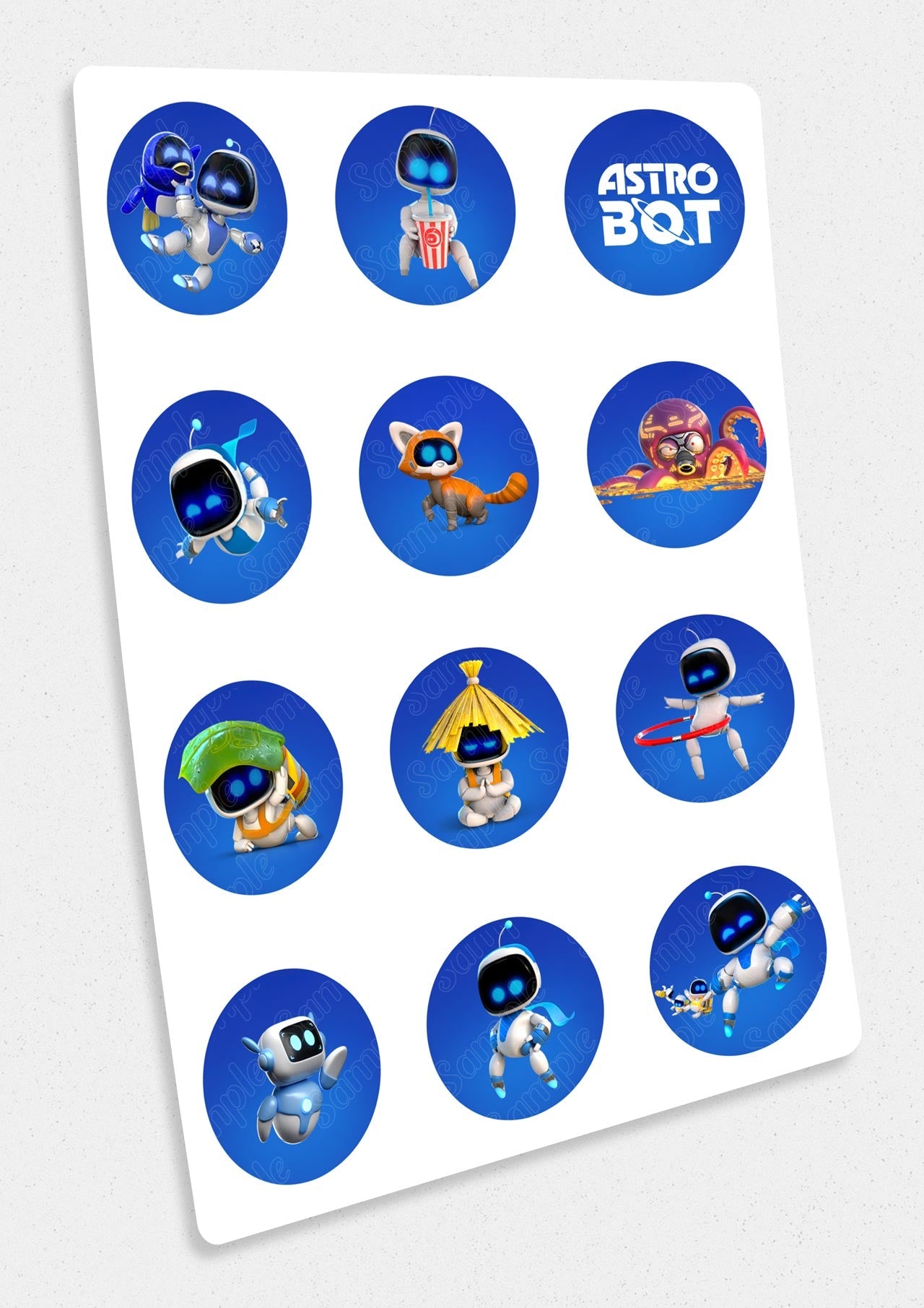 Astro Bot Game Edible Cupcake Toppers – Ediblecaketopper