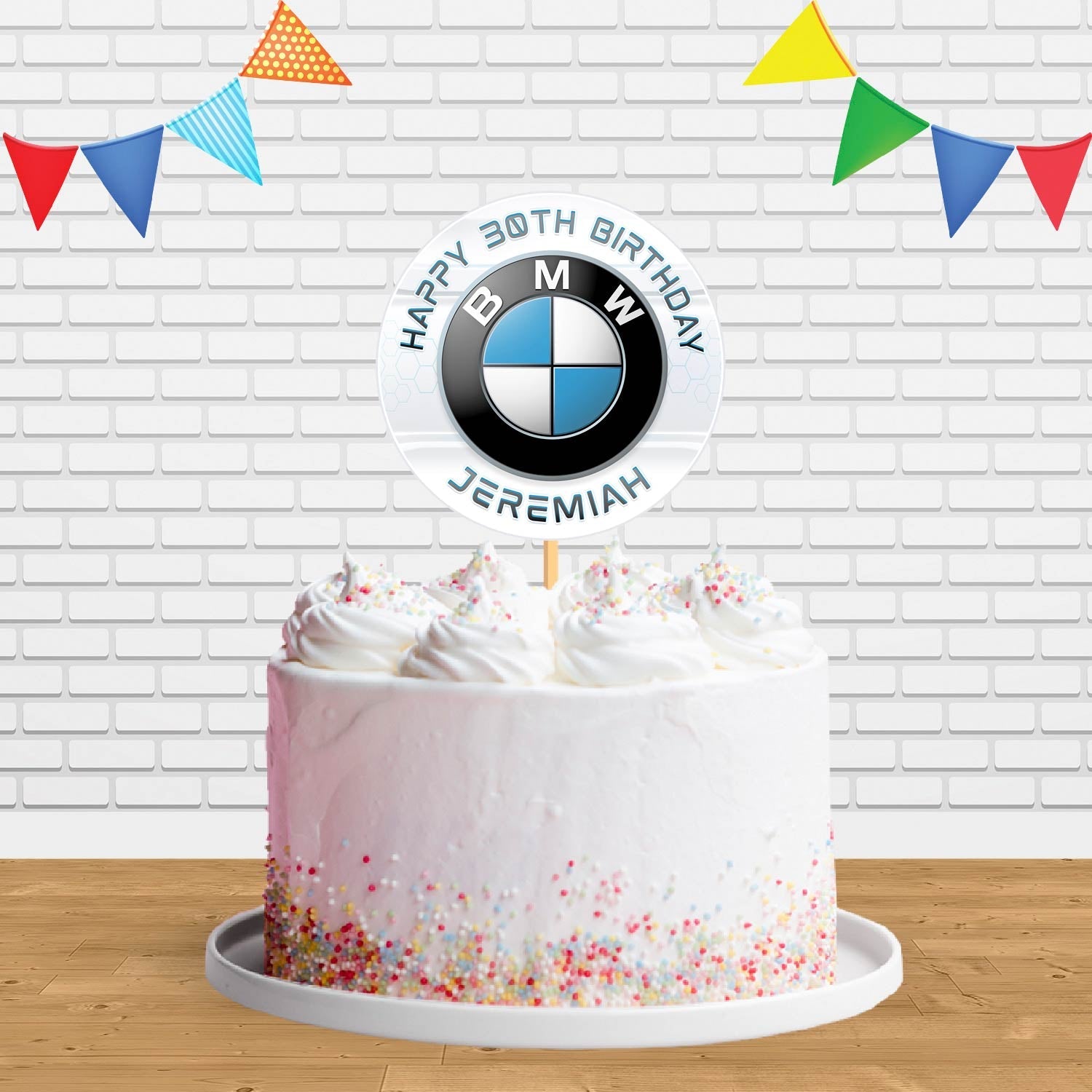BMW Ct Cake Topper Centerpiece Birthday Party Decorations ...