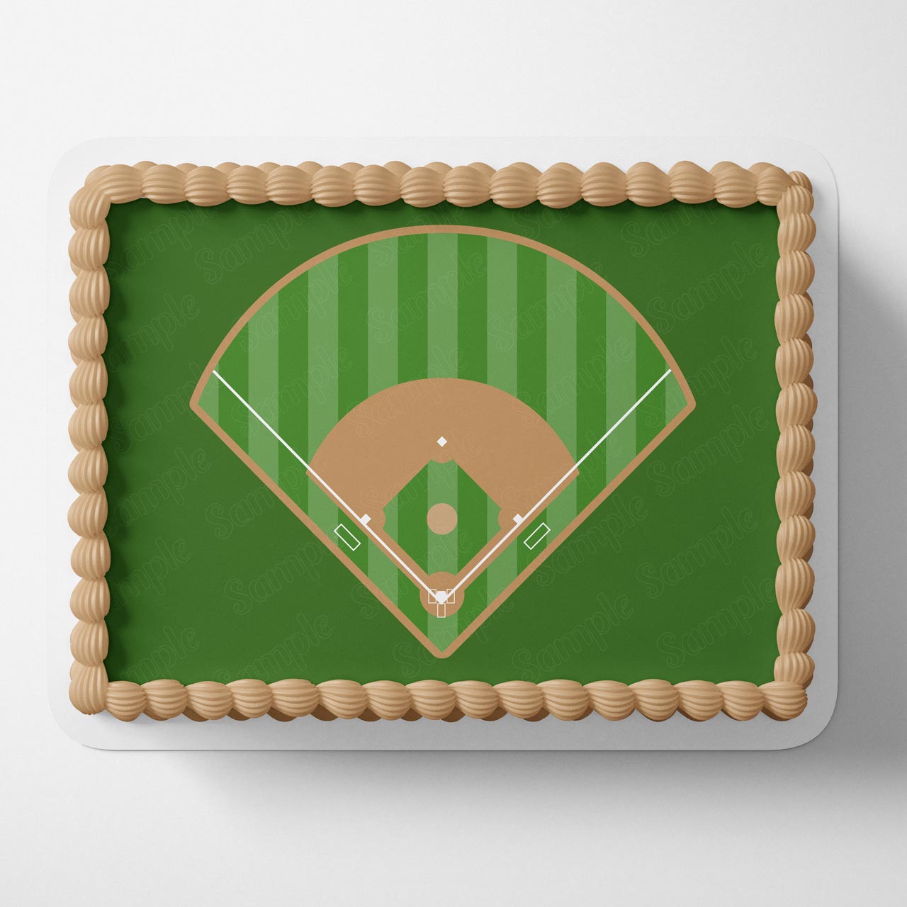 Baseball Field Statium Softball Edible Cake Toppers – Ediblecaketopper