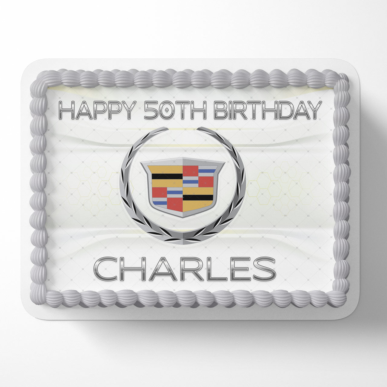 Cadillac Classic Logo Edible Cake Toppers – Ediblecaketopper