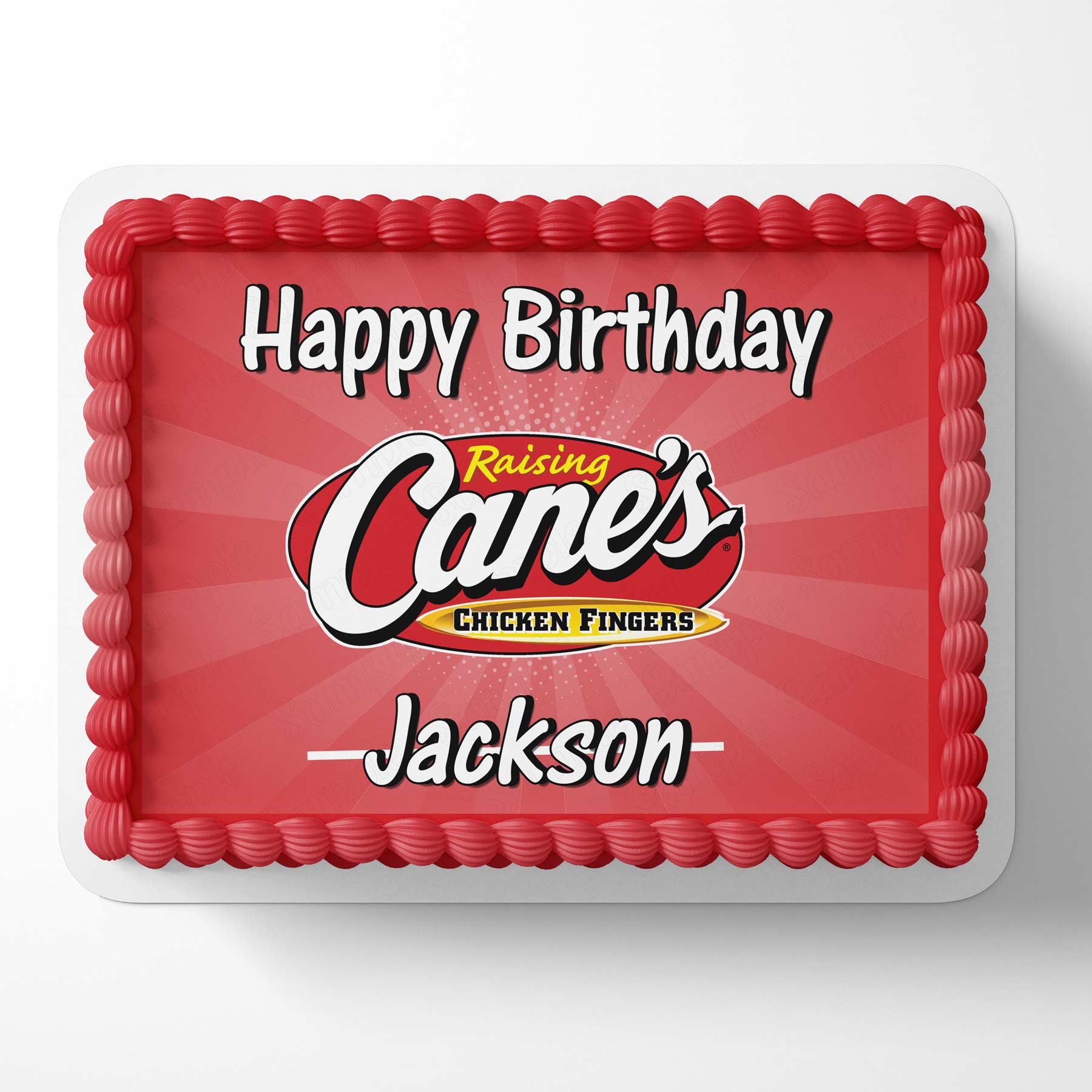 Canes Finger Chicken Lovers Edible Cake Toppers – Ediblecaketopper