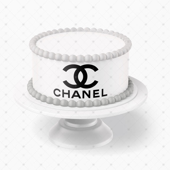Chanel logo Fashion Edible Cake Toppers Logos – Ediblecaketopper