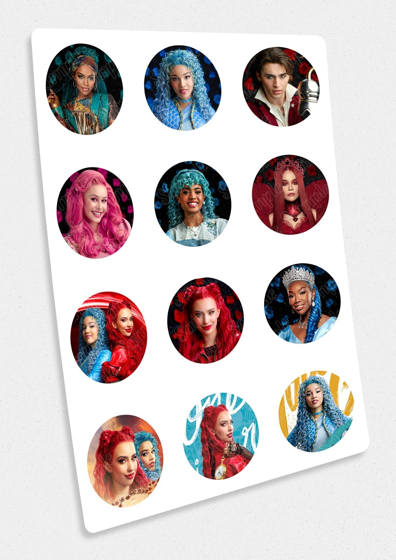 Descendants The Rise of Red Chloe Edible Cupcake Toppers – Ediblecaketopper