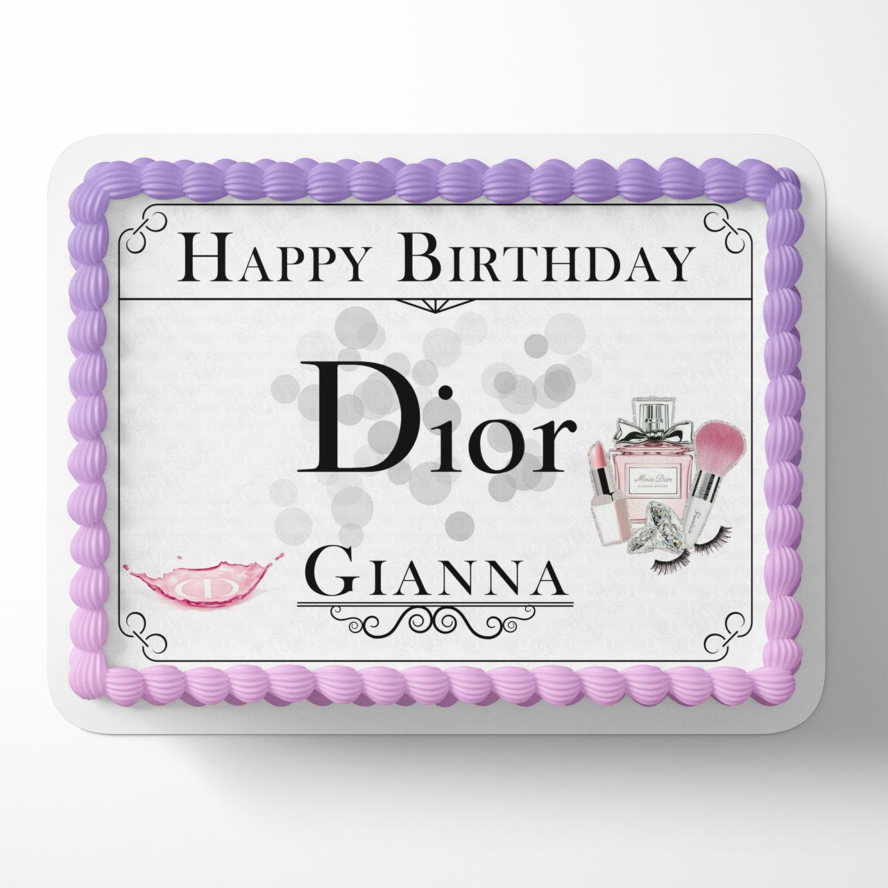 Dior Fashion Luxury Edible Cake Toppers – Ediblecaketopper
