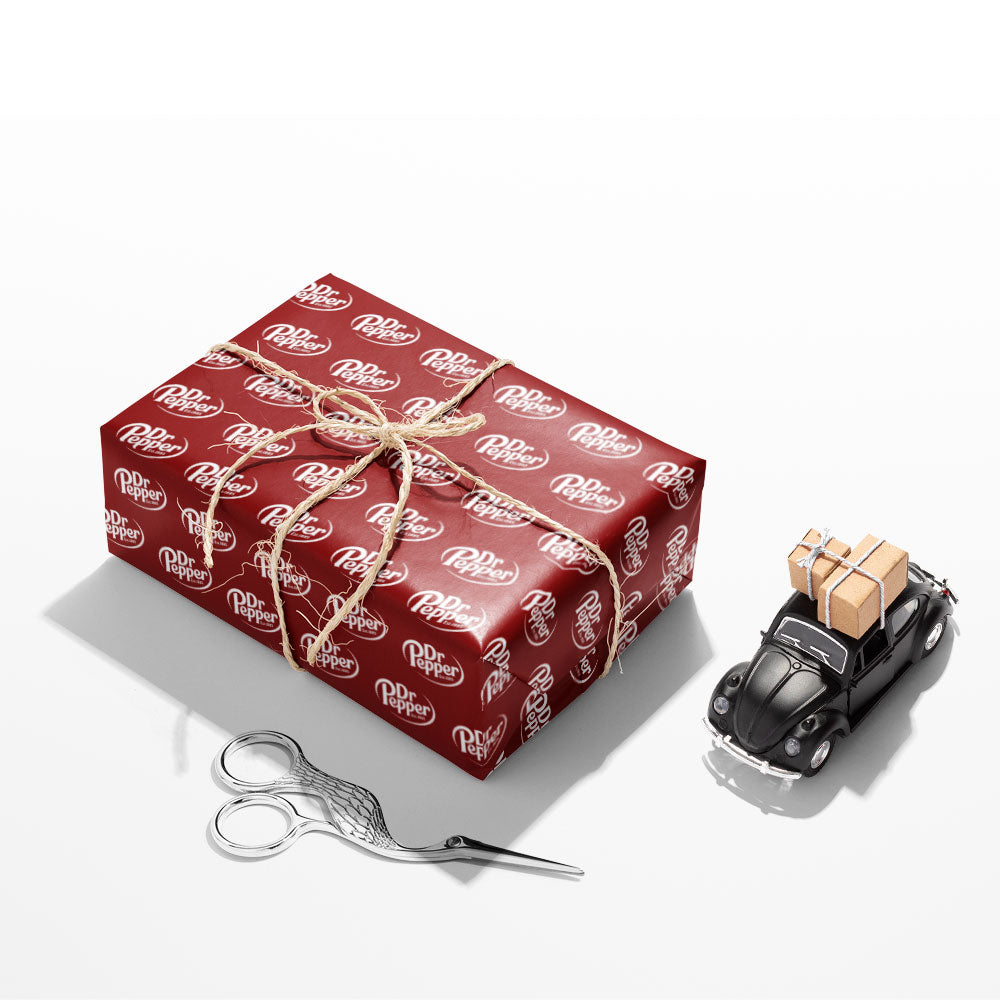 Dr Pepper Gift Wrapping Paper 58x23 Inches Roll – Ediblecaketopper