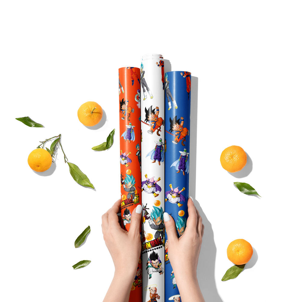 Dragon Ball Goku Vegeta Team Gift Wrapping Paper – Ediblecaketopper