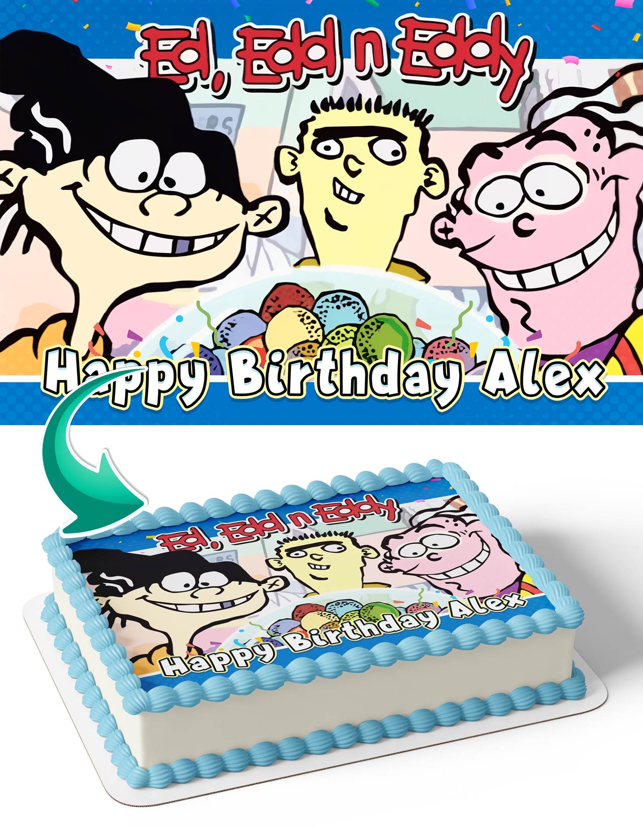 Ed Edd n Eddy Edible Cake Toppers – Ediblecaketopper