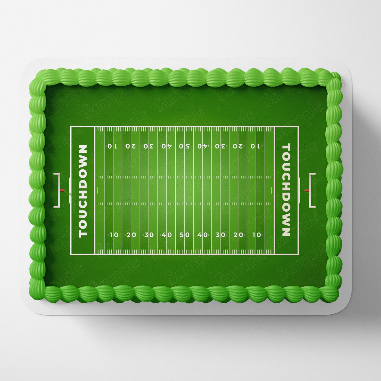 Football Touchdown Field Edible Cake Toppers – Ediblecaketopper