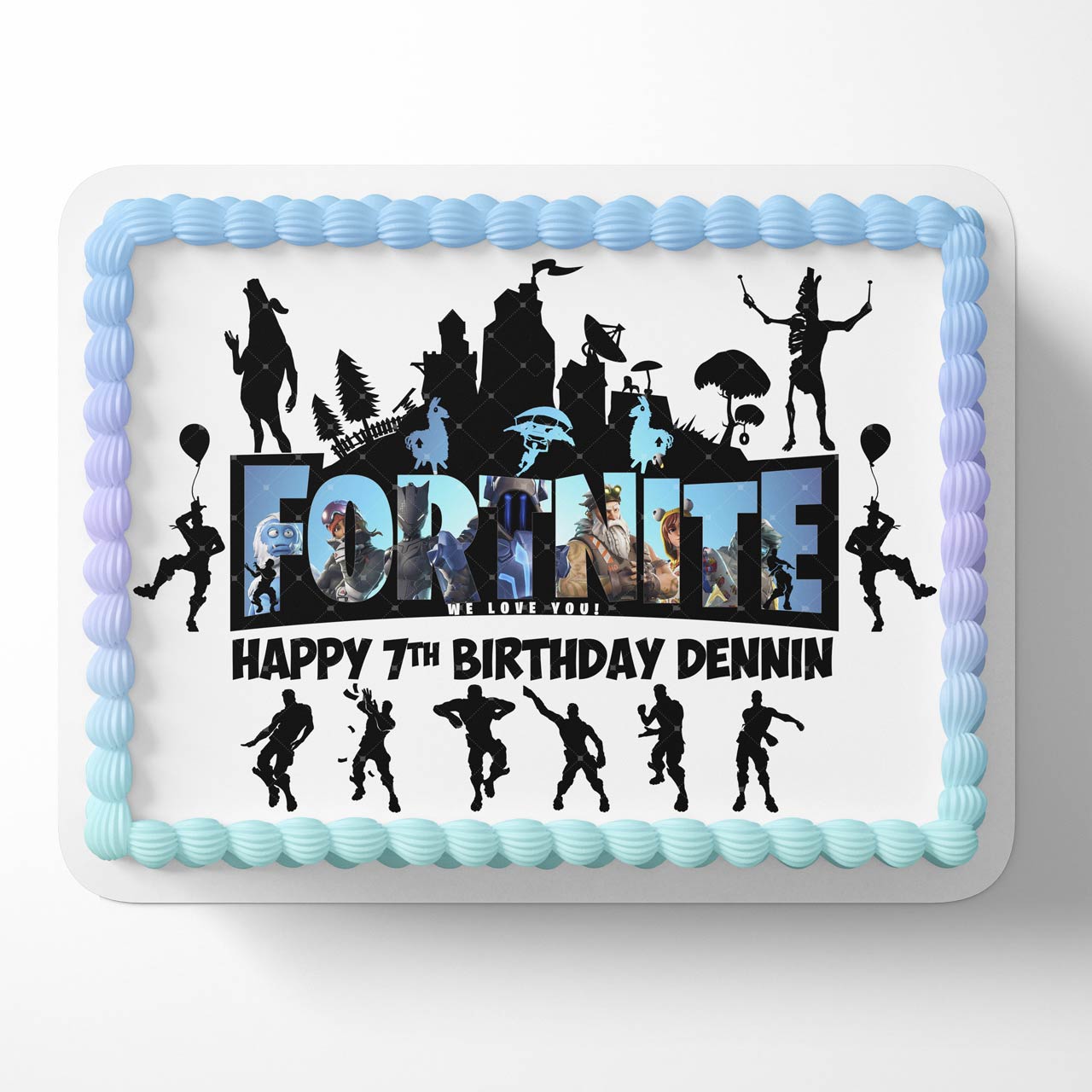 Fortnite Battle Royale Gamer 2025 Edible Cake Toppers – Ediblecaketopper