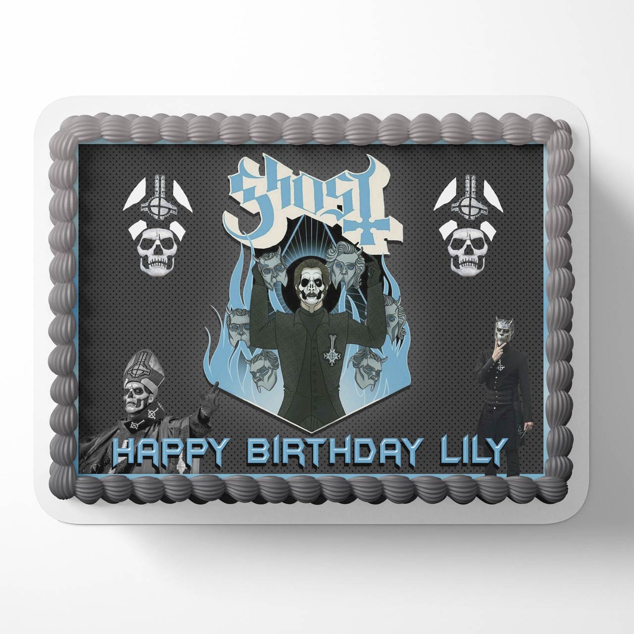 Ghost Rock Band Edible Cake Toppers – Ediblecaketopper