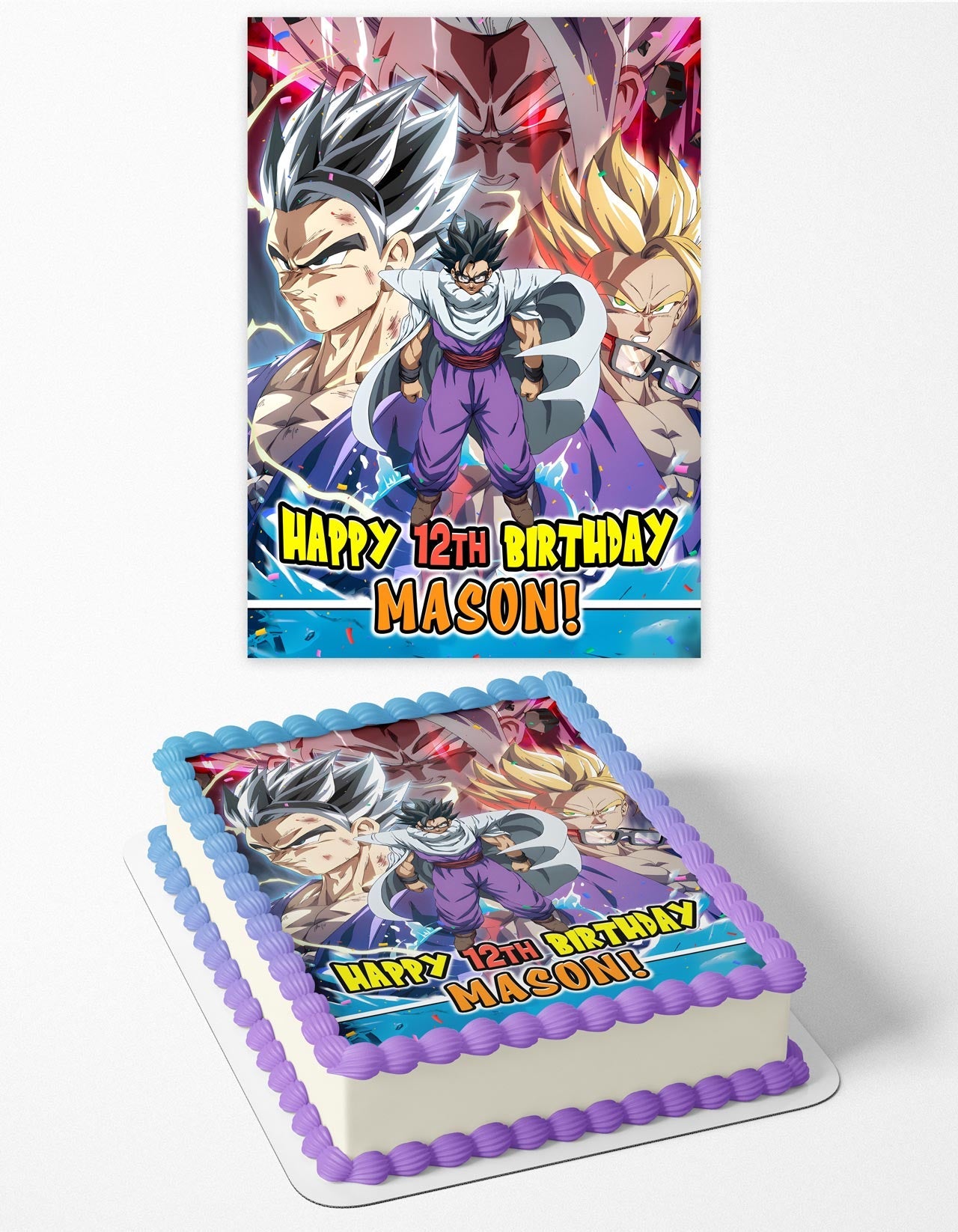 Gohan Drgon Ball Super Edible Cake Toppers – Ediblecaketopper