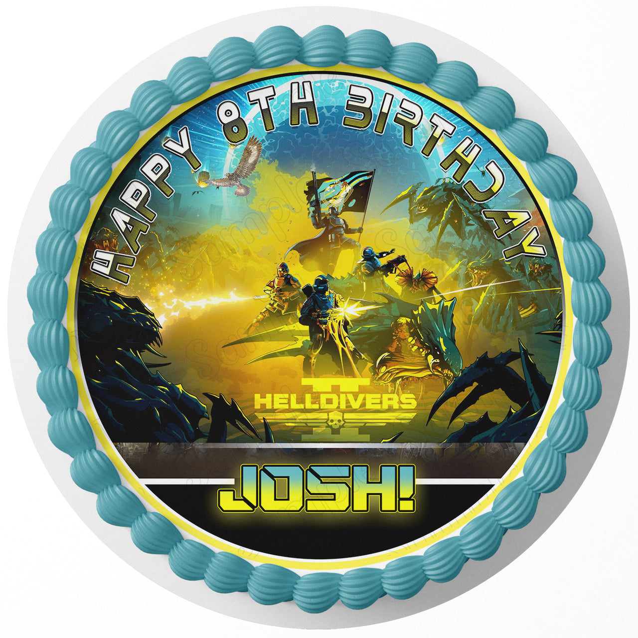 Hell Divers Edible Cake Toppers Round – Ediblecaketopper