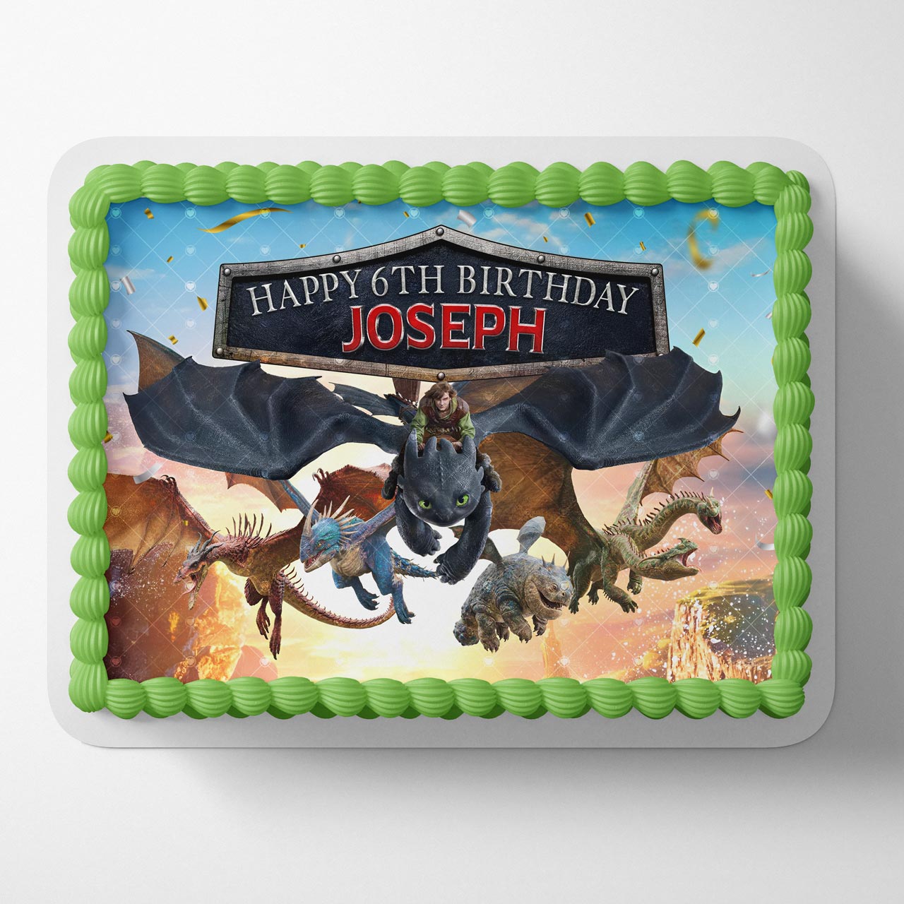 How to Train Your Dragon Night Fury Live Action Movie 2025 Edible Cake ...