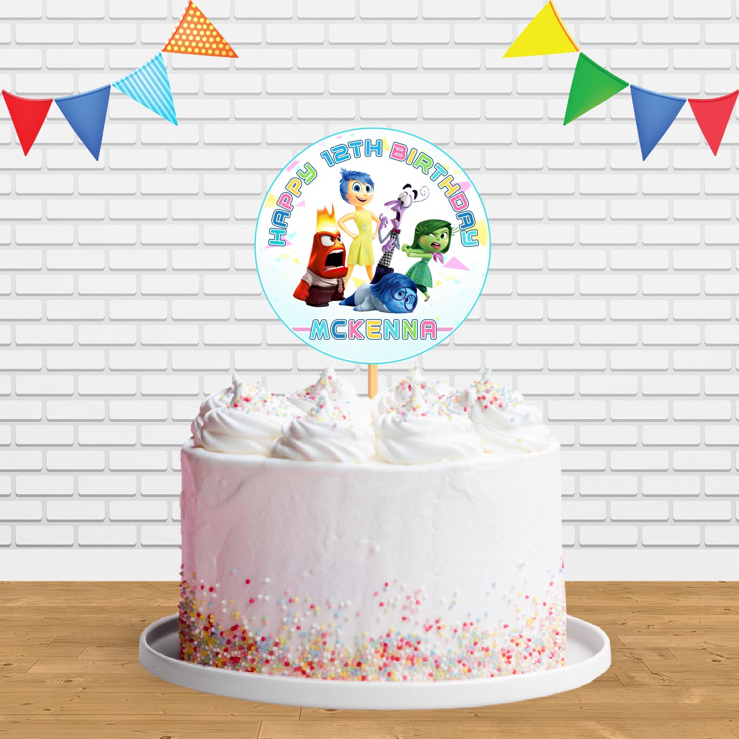 Inside Out 2 C Ct Cake Topper Centerpiece Birthday Party Decorations ...