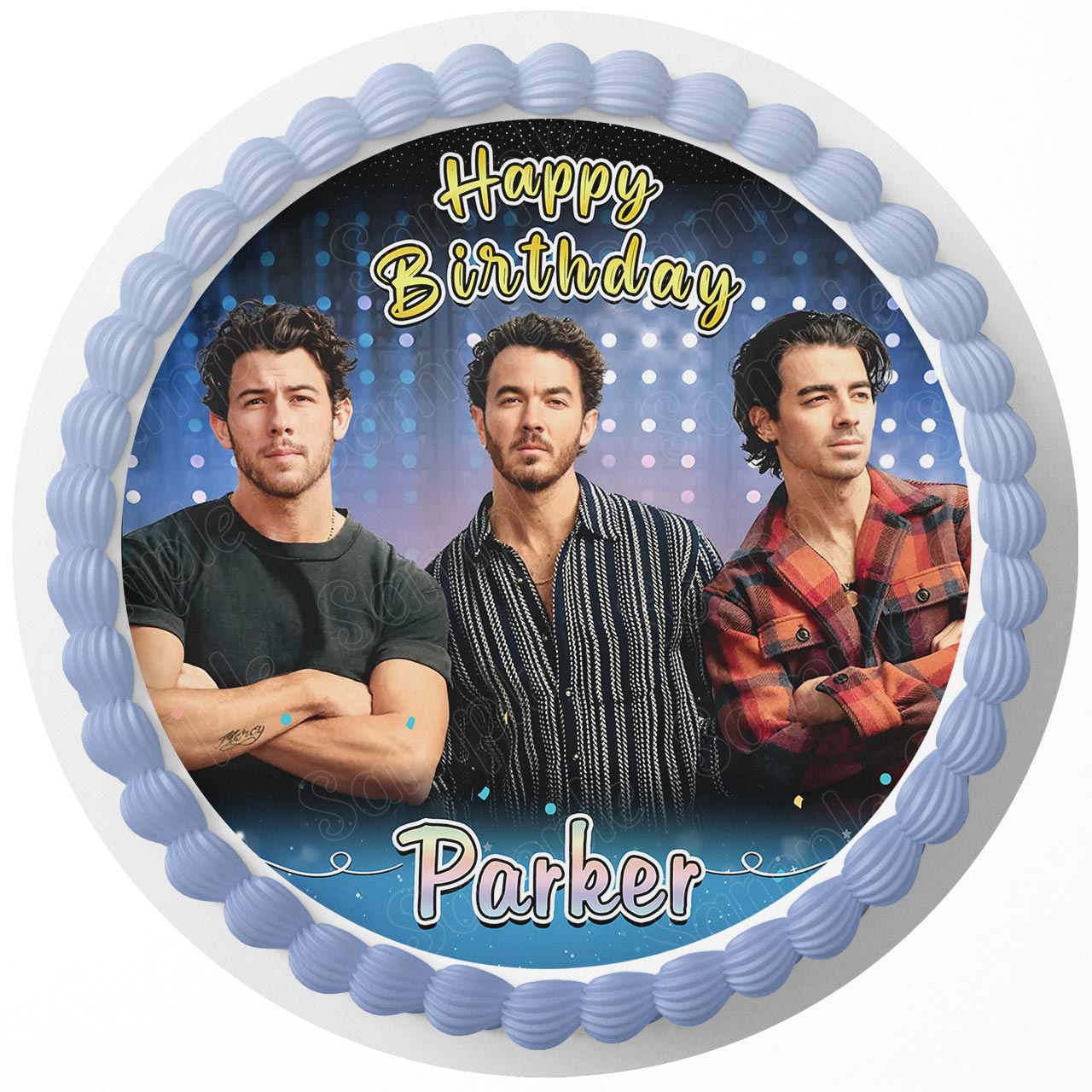 Jonas Brothers Rd Edible Cake Toppers Round – Ediblecaketopper
