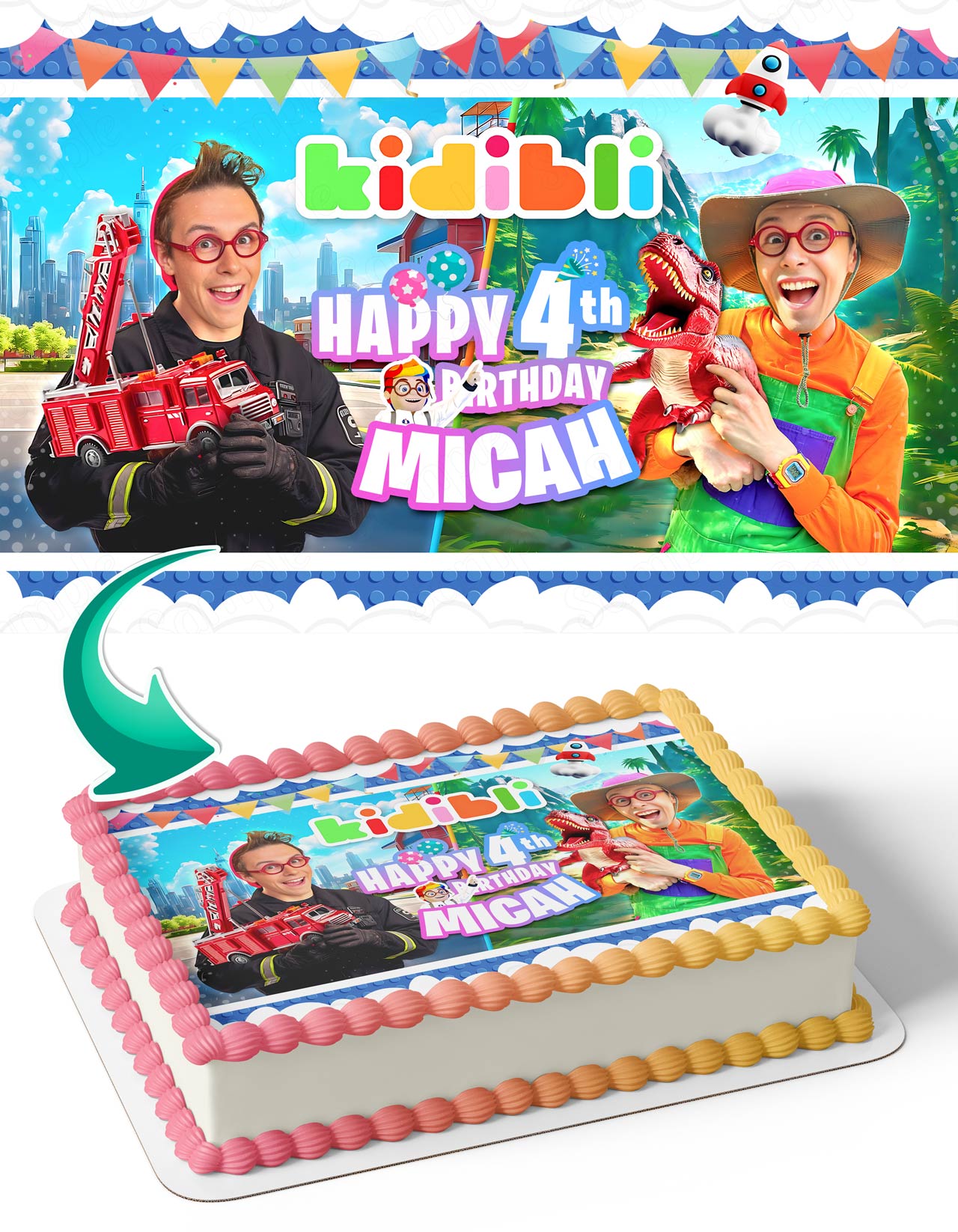 Kidibli Kids Fun Edible Cake Toppers – Ediblecaketopper