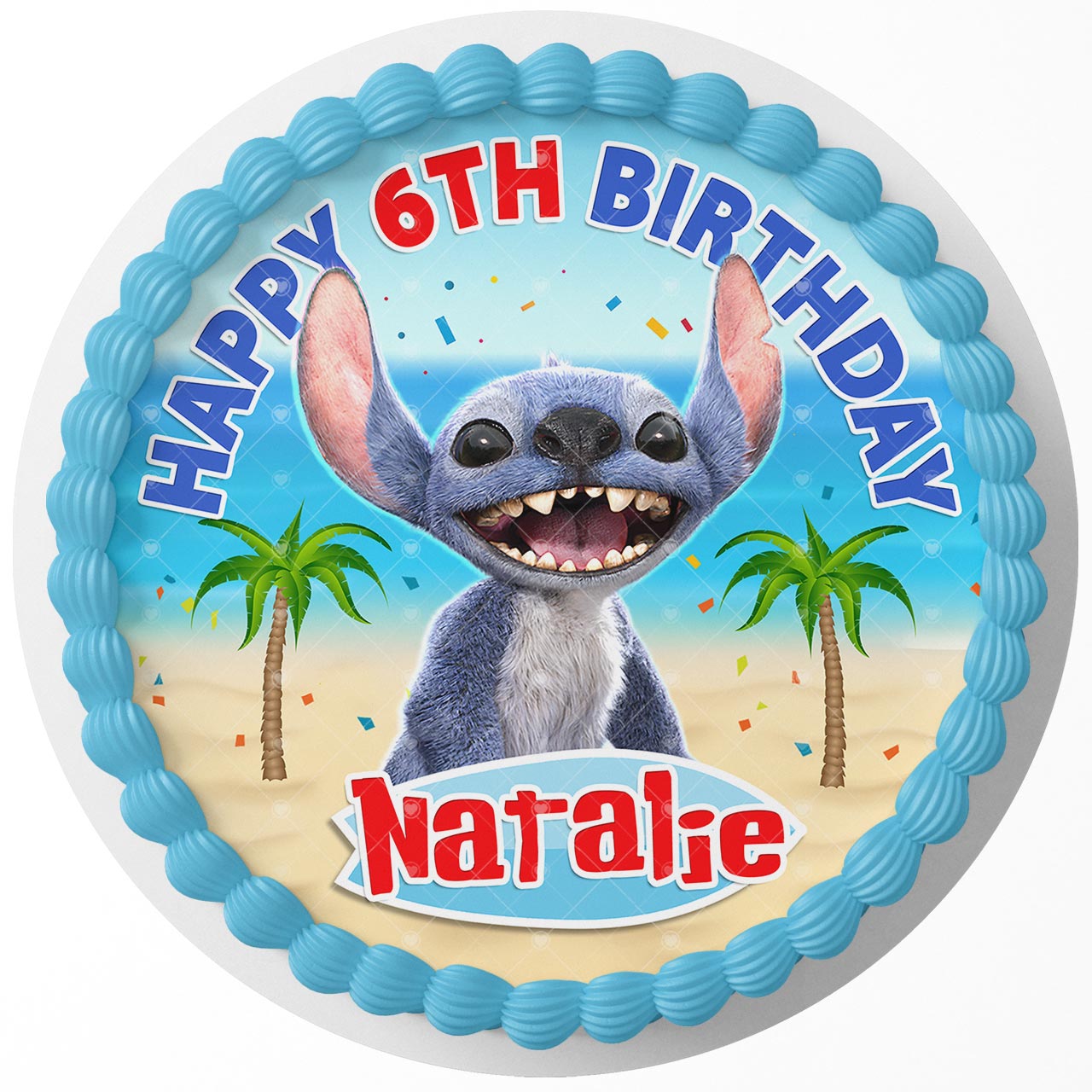 Lilo and Stitch Movie 2025 Rd Edible Cake Toppers Round – Ediblecaketopper