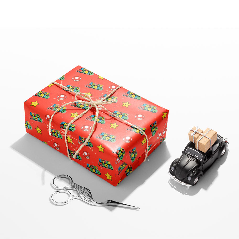Super Mario Gift Wrapping Paper – Ediblecaketopper