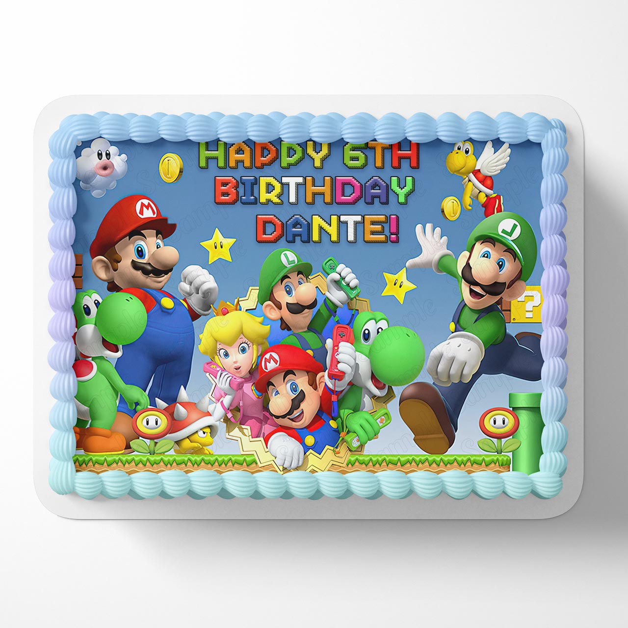 Mario Luigi Nintendo Gamers Kids Edible Cake Toppers – Ediblecaketopper