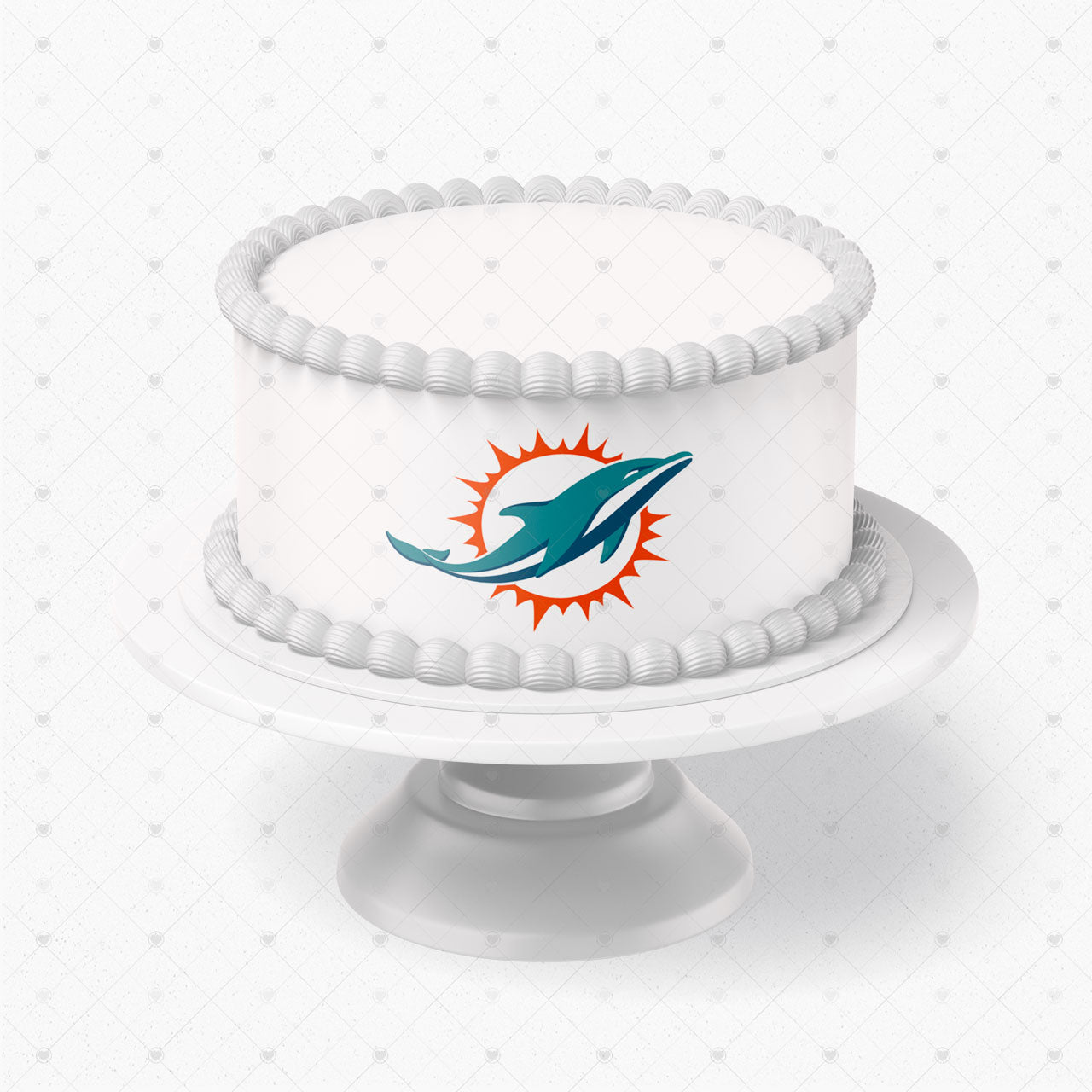 Miami Dolphins Logo Edible Cake Toppers Logos – Ediblecaketopper