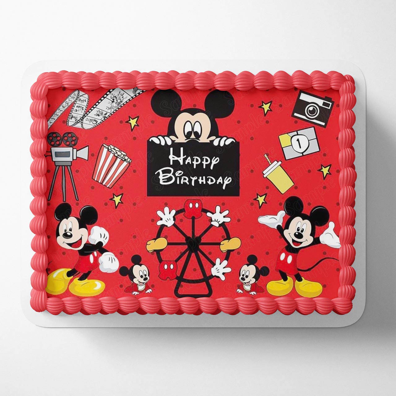 Micky Mouse Black Mouse Red MMC Edible Cake Toppers – Ediblecaketopper