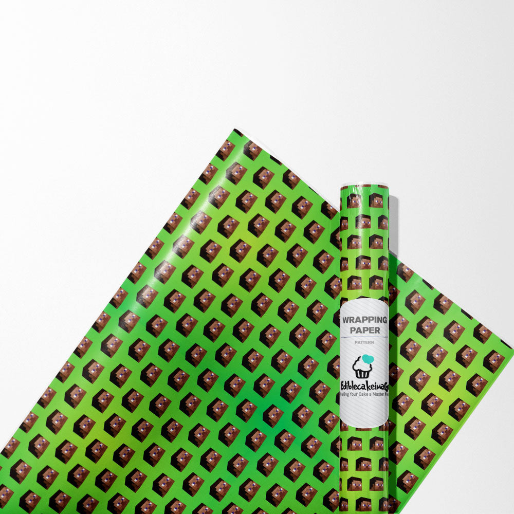 Minecraft 2025 Gift Wrapping Paper – Ediblecaketopper
