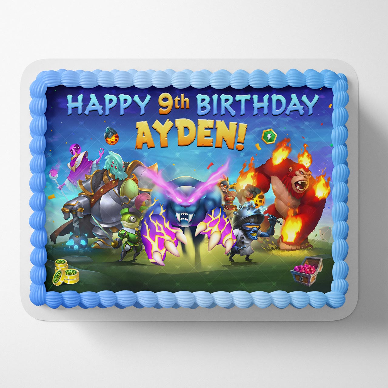 Monster Legends Competitive Mr Beast Edible Cake Toppers – Ediblecaketopper