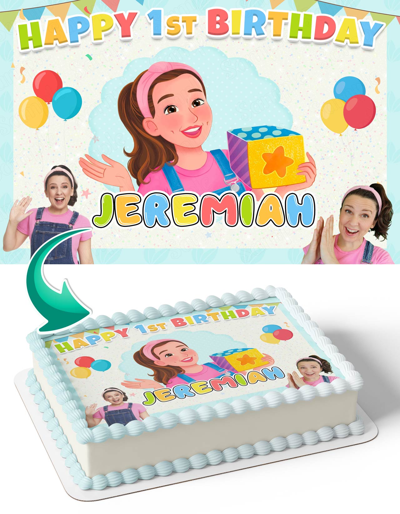 Mrs Rachel Kids Edible Cake Toppers – Ediblecaketopper