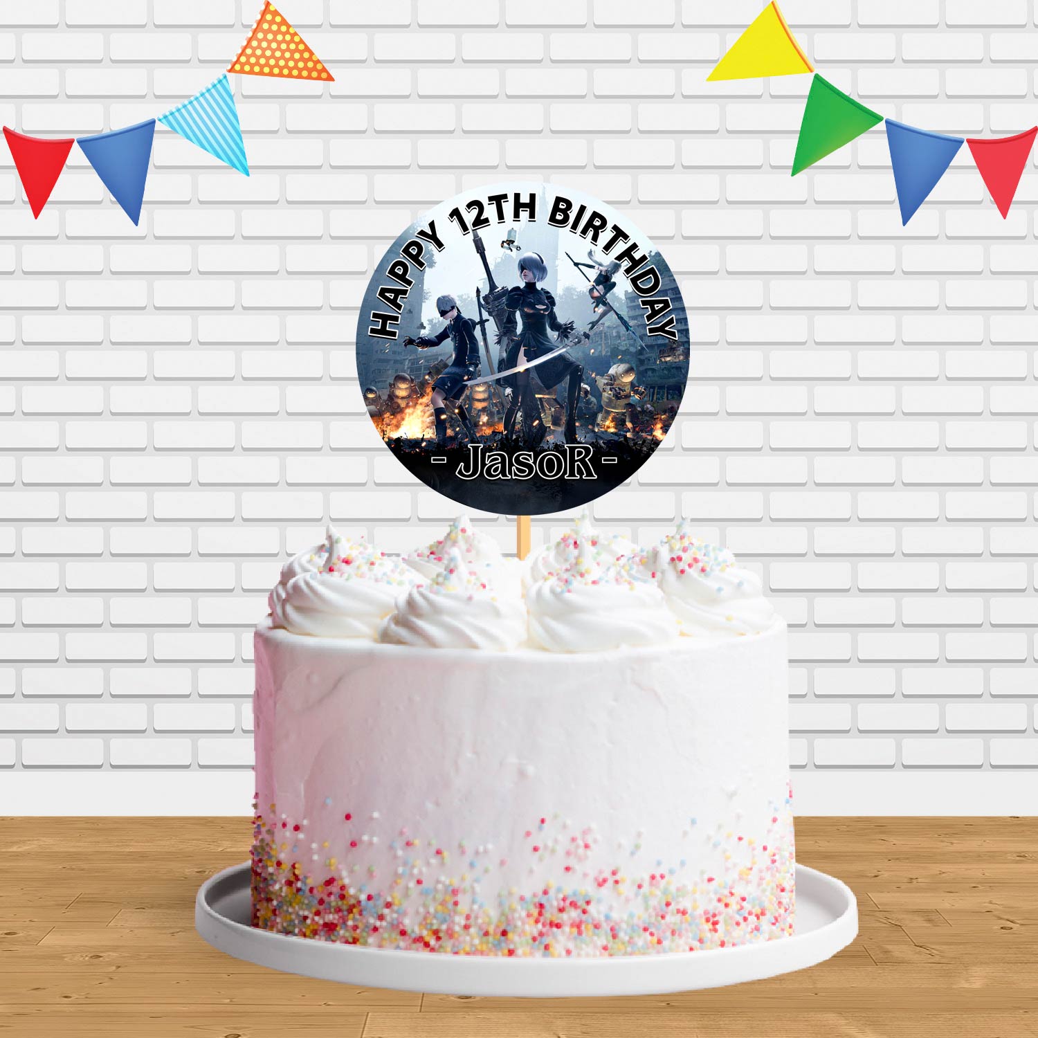 NieR Automata Cake Topper Centerpiece Birthday Party Decorations ...
