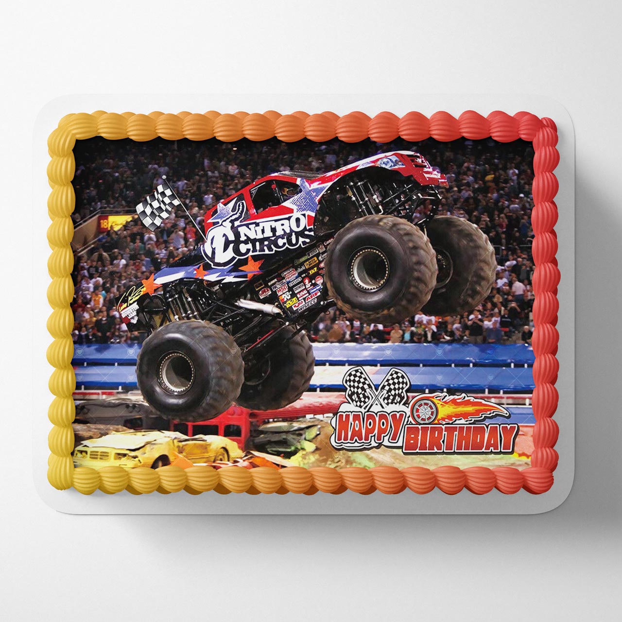 Nitro Circus Monster Truck Edible Cake Toppers – Ediblecaketopper