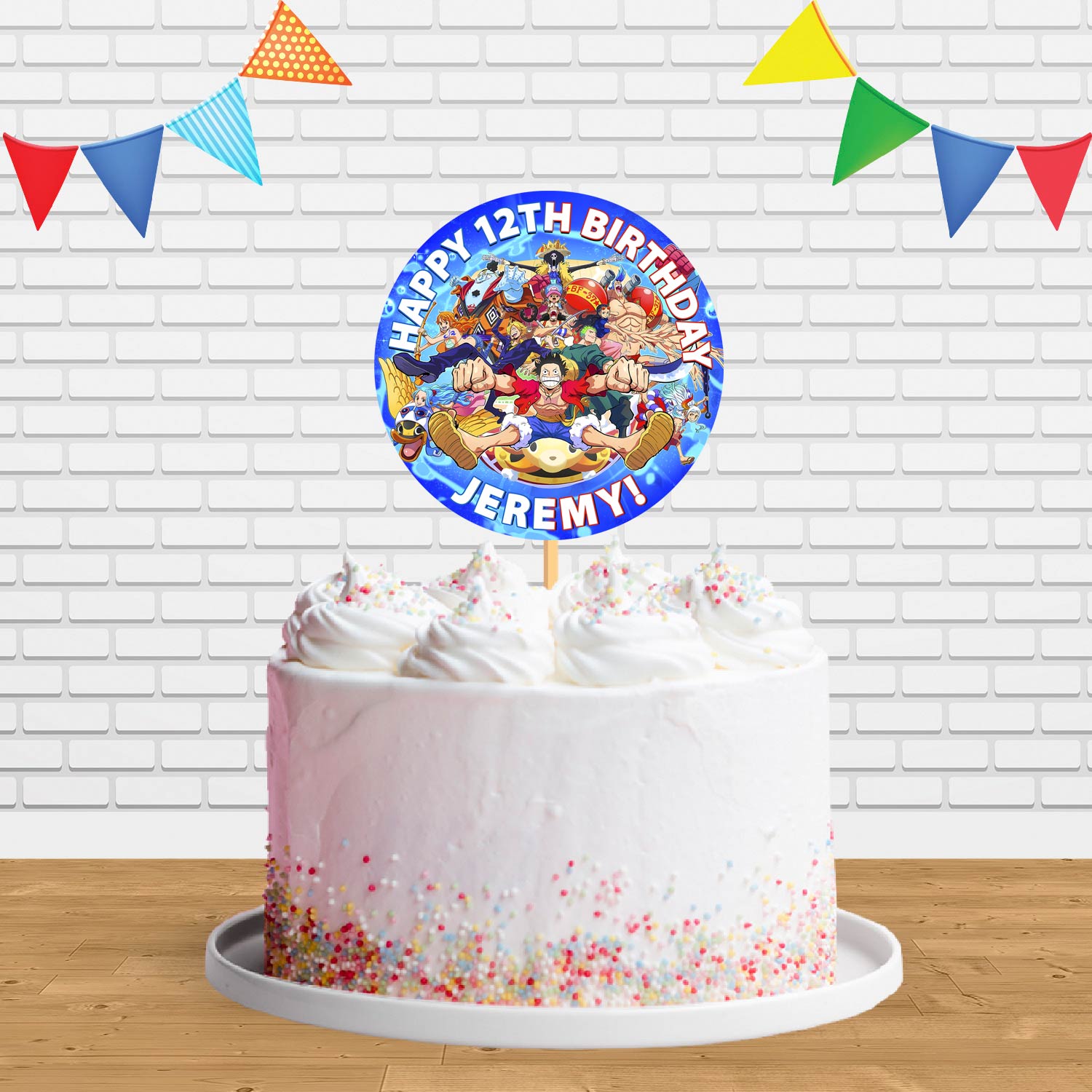 One Piece Going Merry Crew Ct Cake Topper Centerpiece Birthday Party D ...