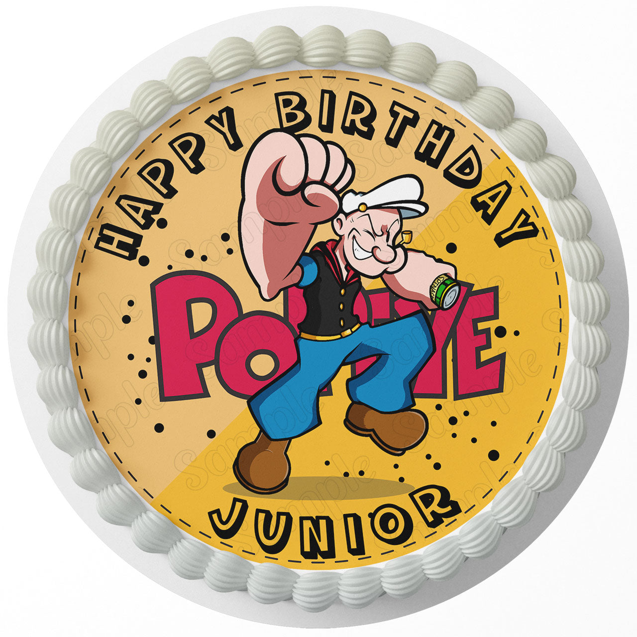 Popeye Edible Cake Toppers Round – Ediblecaketopper