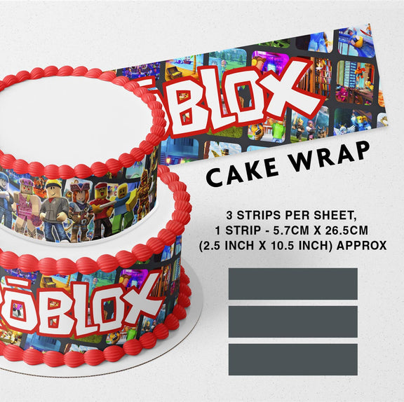 Roblox Strips Edible Cake Toppers Cake Wraps – Ediblecaketopper