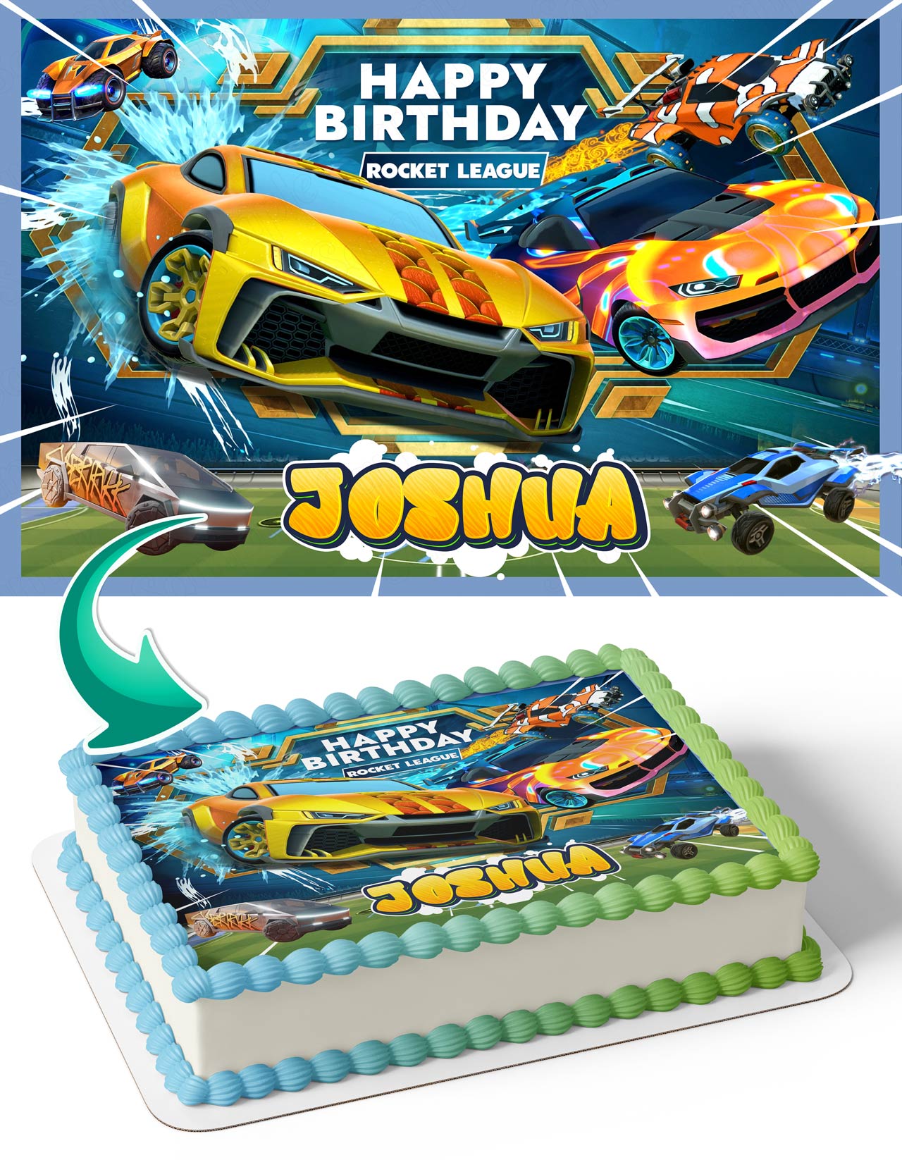 Rocket League Season 2025 Edible Cake Toppers – Ediblecaketopper