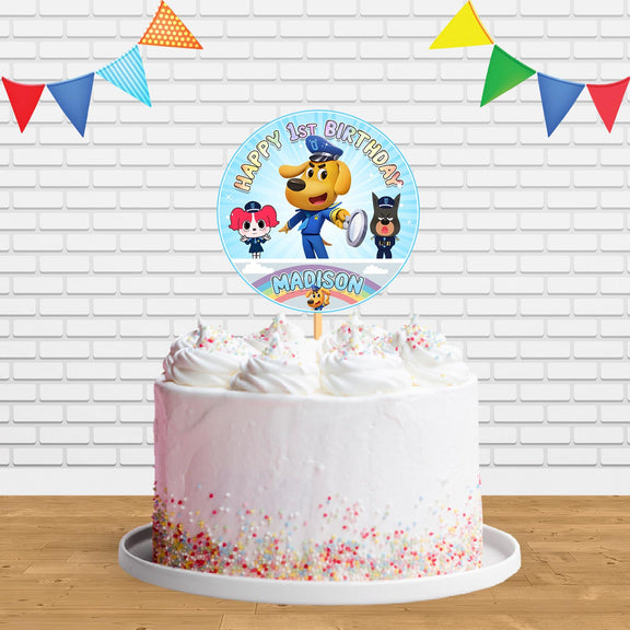 Safety Sheriff Labrador Ct Cake Topper Centerpiece Birthday Party Deco ...