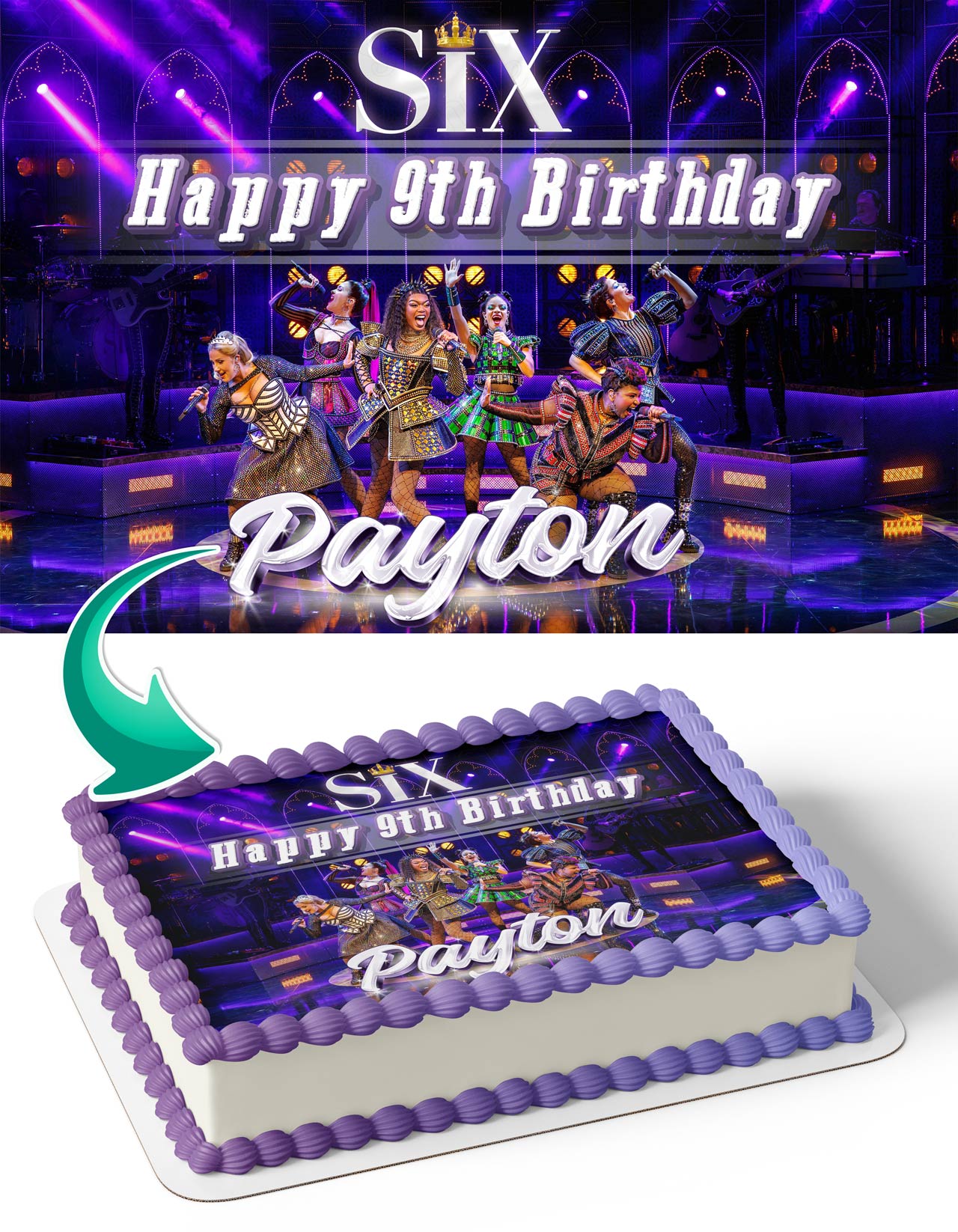 Six The Musical Edible Cake Toppers – Ediblecaketopper