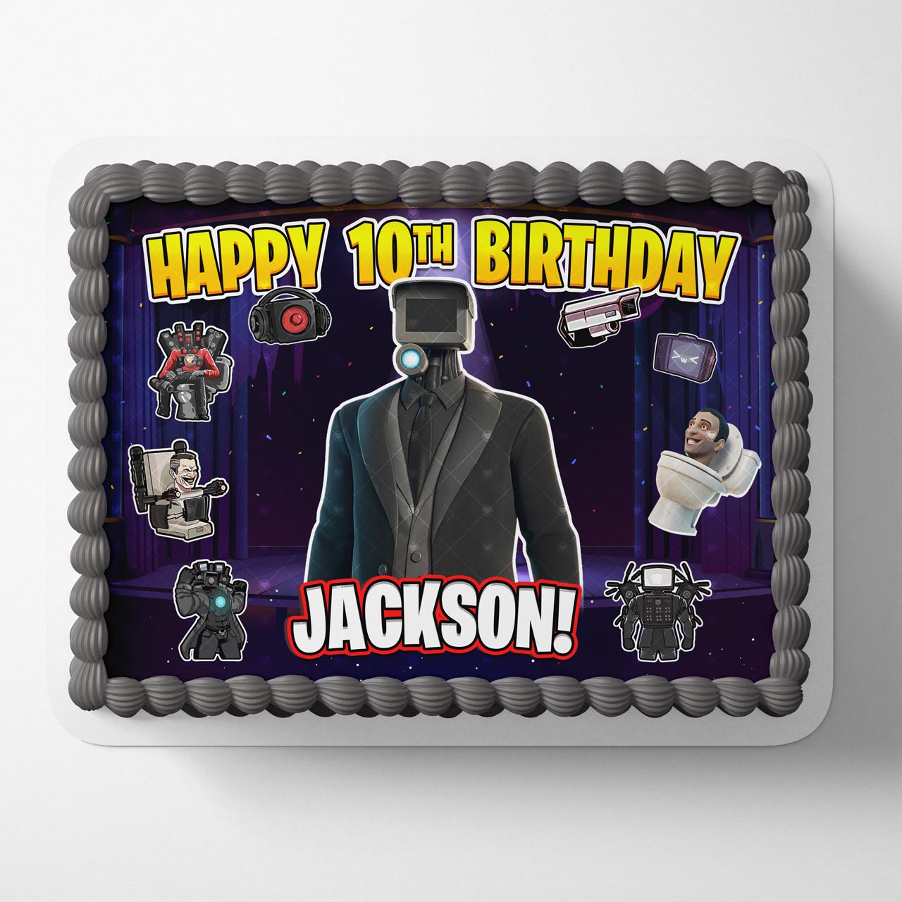 Skibidi Toilet Fortnite Edible Cake Toppers – Ediblecaketopper