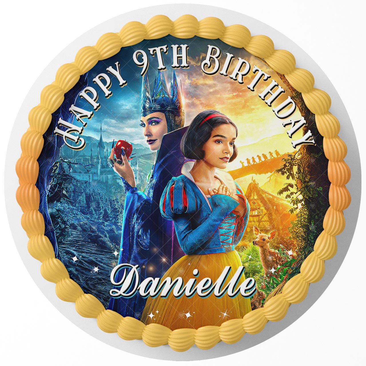 Snow White Movie 2025 Edible Cake Toppers Round – Ediblecaketopper