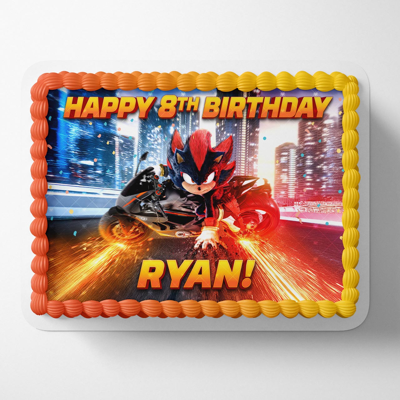 Sonic the Hedgehog 3 Shadow Movie 2024 Edible Cake Toppers ...