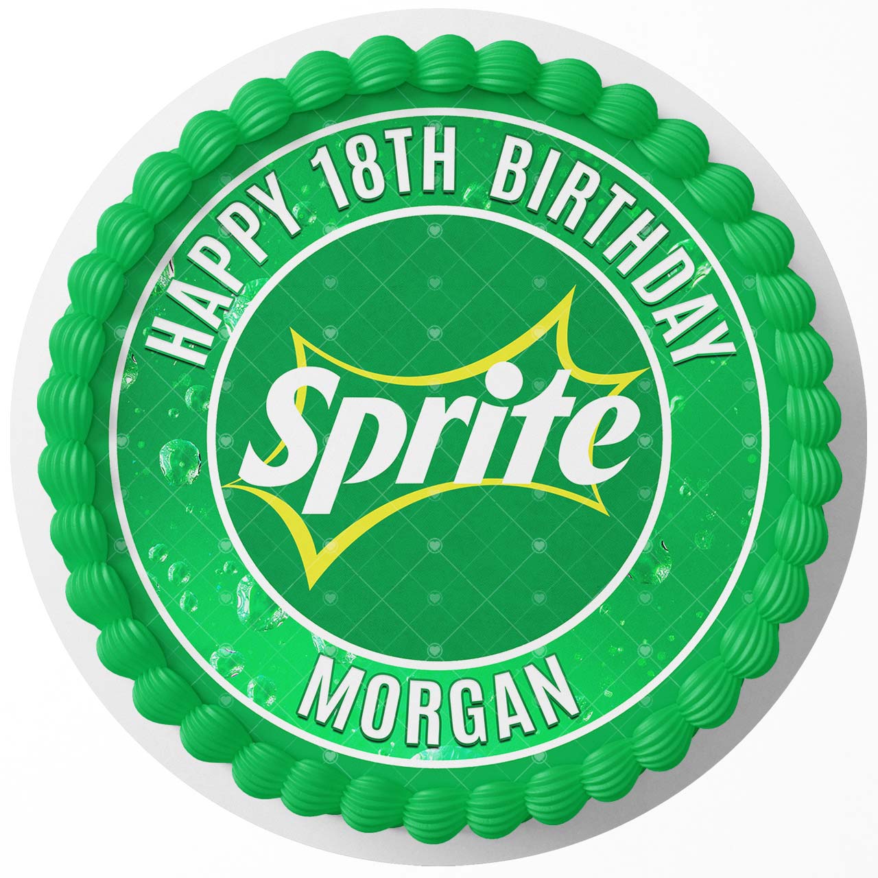 Sprite Edible Cake Toppers Round – Ediblecaketopper