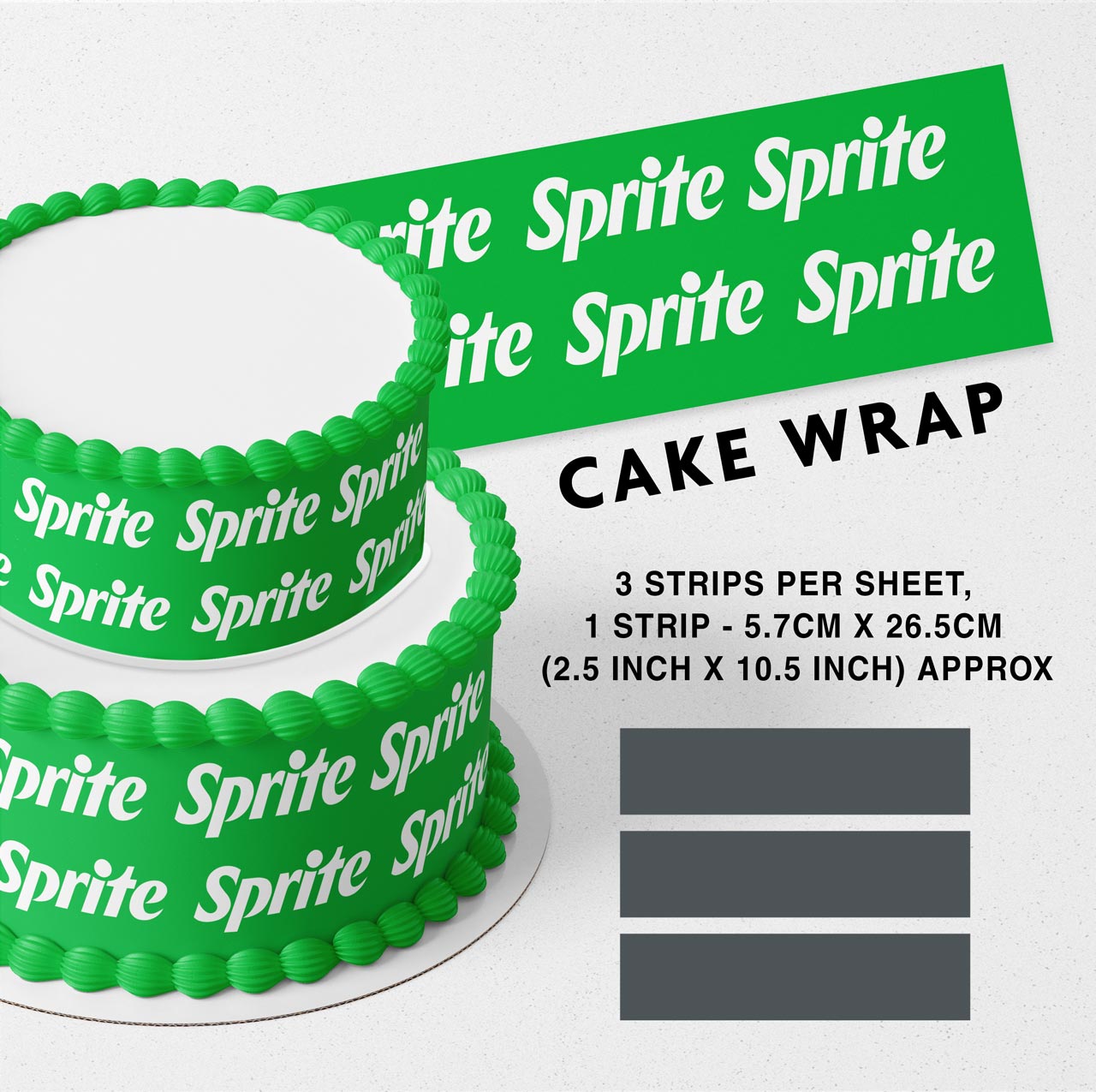 Sprite Strips Edible Cake Toppers Cake Wraps – Ediblecaketopper
