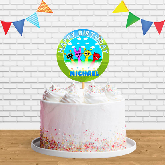Sprunki Game Fun Kids Cake Topper Centerpiece Birthday Party Decoratio ...