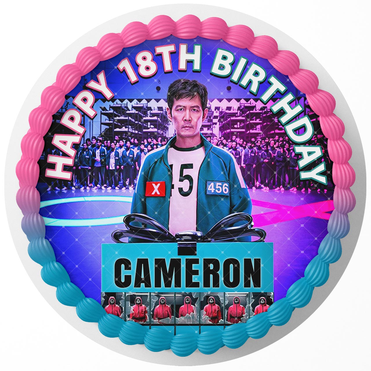 Squid Game Season 2 Netflix Rd Edible Cake Toppers Round – Ediblecaketopper