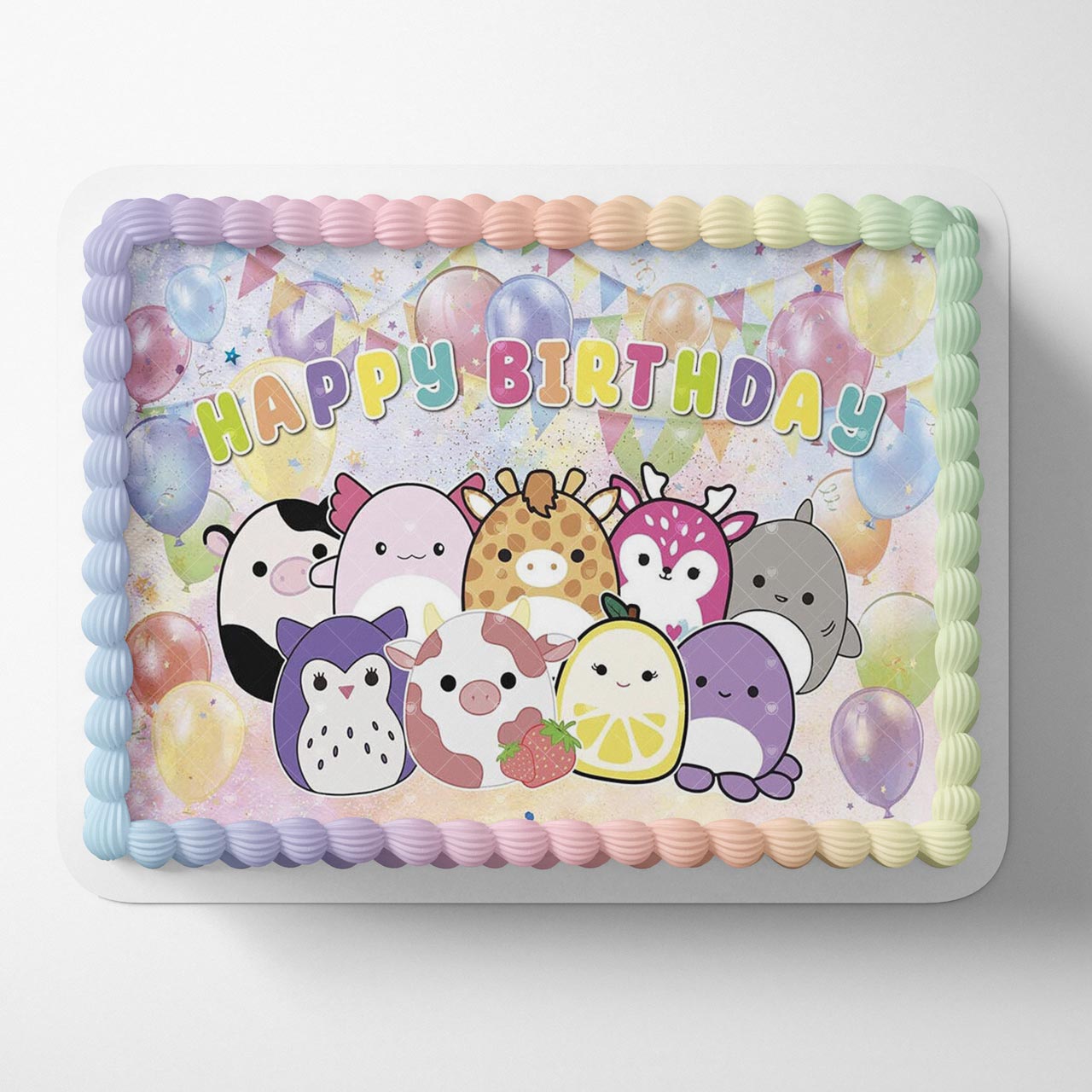 Squishmallow Stuffed Animals ACS Edible Cake Toppers – Ediblecaketopper
