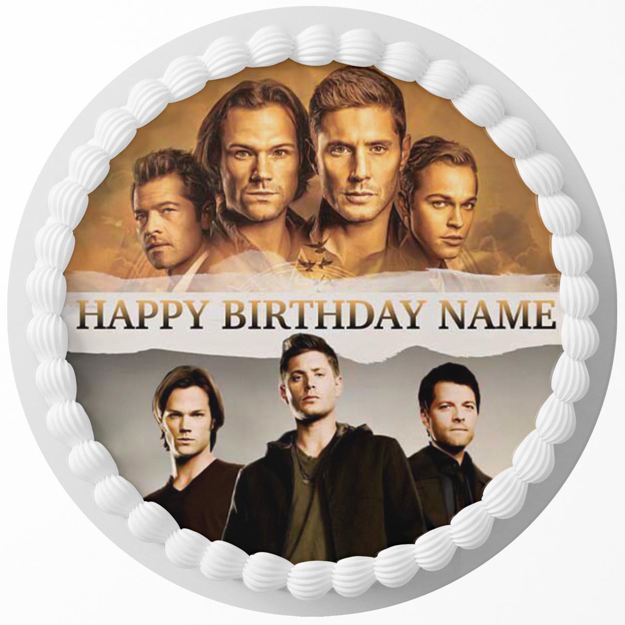 Supernatural SP Edible Cake Toppers Round – Ediblecaketopper