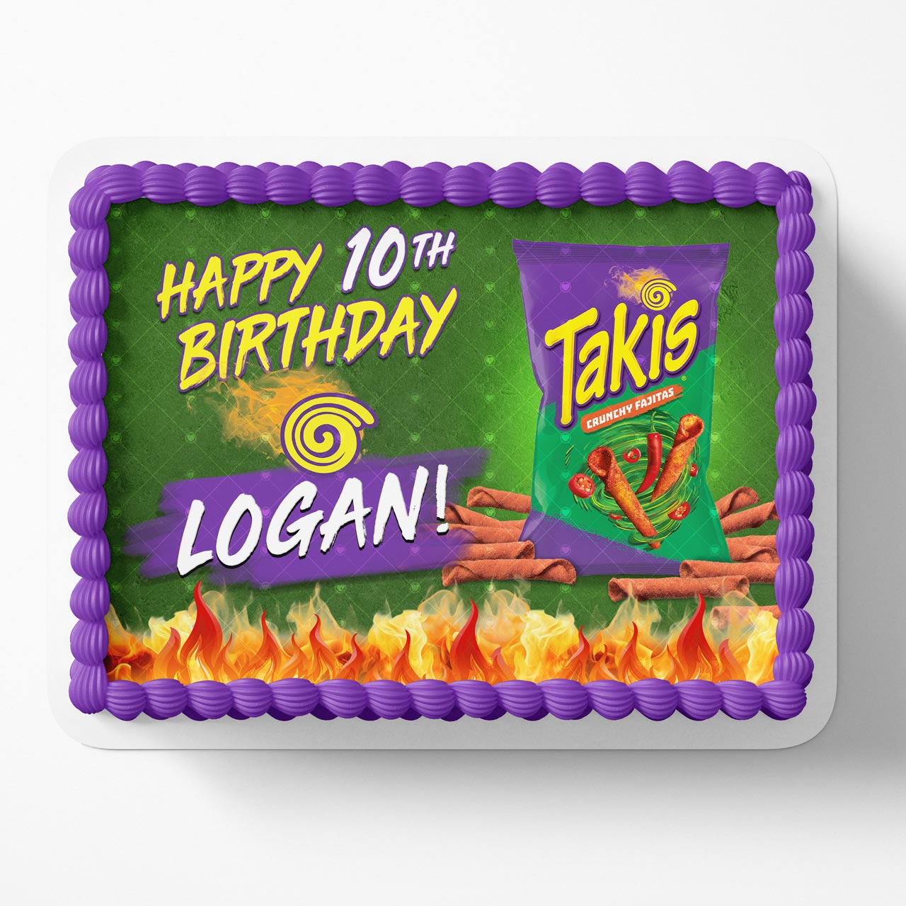 Takis Crunchy Fajitas Edible Cake Toppers – Ediblecaketopper