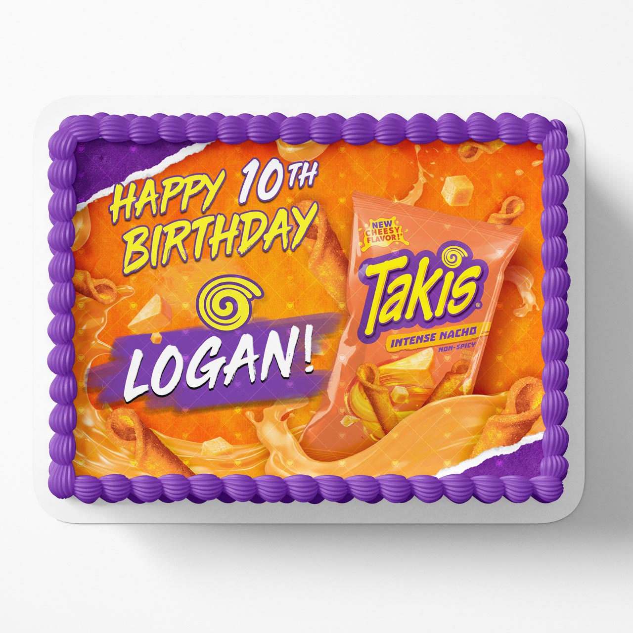 Takis Intense Nacho Edible Cake Toppers – Ediblecaketopper